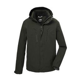 Killtec Outdoorjacke &raquo;KOW 192 MN JCKT&laquo; Atmungsaktive, wasser- u. winddichte Funktionsjacke, abnehmbare Kapuze olivgr&uuml;n M M Funktionsjacke mit...