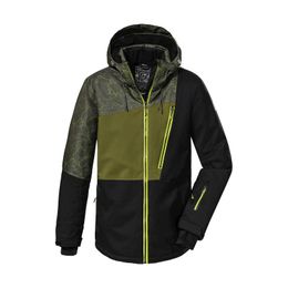 Killtec Skijacke »KSW 133 MN SKI JCKT« Atmungsaktive, wasserdichte Skijacke mit asymmetrischem Design schwarz M M Herren Skijacke mit abzippbarer...