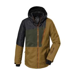 Killtec Skijacke &raquo;KSW 133 MN SKI JCKT&laquo; Atmungsaktive, wasserdichte Skijacke mit asymmetrischem Design rostbraun XXL XXL Herren Skijacke mit...
