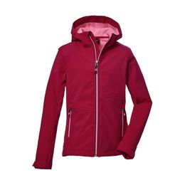 Killtec Softshelljacke »KOW 168 GRLS SFTSHLL JCKT« Wind- und wasserabweisende Softshelljacke mit verstellbarer Kapuze pink 140 140 Kinder...
