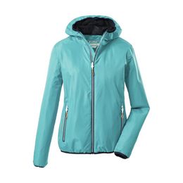 Killtec Outdoorjacke »Trin WMN JCKT A« Packbare, atmungsaktive, 100% wasserdichte Funktionsjacke aquablau 38 38 Regenjacke mit Kapuze