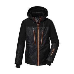 Killtec Skijacke »KSW 126 MN SKI JCKT« Atmungsaktive, wasserdichte Skijacke mit Colourblock-Design schwarz XL XL Skijacke mit abzippbarer Kapuze...