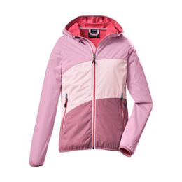 Killtec Outdoorjacke &raquo;KOS 207 GRLS JCKT&laquo; Winddichte, wasserabweisende M&auml;dchenjacke, verpackbar, reflektierend hellpink 116 116...
