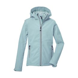 Killtec Softshelljacke &raquo;KOW 168 GRLS SFTSHLL JCKT&laquo; Wind- und wasserabweisende Softshelljacke mit verstellbarer Kapuze mint 128 128 Kinder...