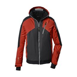 Killtec Skijacke »KSW 117 MN SKI JCKT« Wasserdicht, atmungsaktiv, abnehmbare Kapuze, viele Taschen dunkelorange L L Skijacke mit abzippbarer Kapuze...