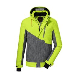 Killtec Skijacke »KSW 42 MN SKI JCKT« Atmungsaktive, wasserdichte Ski-Jacke mit asymmetrischem Design hellgrün XXL XXL Skijacke mit abzippbarer...