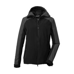 Killtec Outdoorjacke &raquo;KOS 30 WMN JCKT&laquo; Leichte, wasserdichte Funktionsjacke mit Colourblock-Design schwarz 36 36 Damen Funktionsjacke mit Kapuze