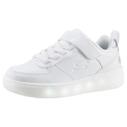 Skechers Sneaker »Blinkschuh SPORT COURT 92- SHOW MADDOX«, Schnürschuh mit Blinkfunktion, Größenschablone zum Download weiß 32 32 Sneaker mit...