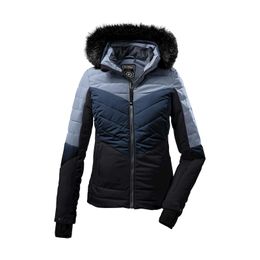 Killtec Skijacke »KSW 250 WMN SKI QLTD JCKT« Wind- und wasserabweisende Skijacke mit abnehmbarer Kapuze stahlblau 40 40 Skijacke gesteppt mit...