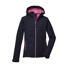 Killtec Softshelljacke &raquo;KOW 168 GRLS SFTSHLL JCKT&laquo; Wind- und wasserabweisende Softshelljacke mit verstellbarer Kapuze schwarz 116 116 Kinder...