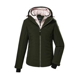 Killtec Skijacke »KSW 112 WMN SKI QLTD JCKT« Wasserabweisende Damen Steppjacke mit Schneefang und Skipasstasche olivgrün 40 40 Damen Steppjacke in...