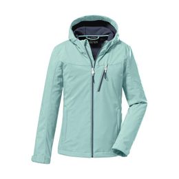 Killtec Softshelljacke »KOS 54 GRLS SFTSHLL JCKT« Wind- und wasserabweisende Softshelljacke mit 10.000 mm Wassersäule aquablau 152 152...