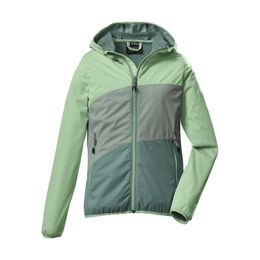 Killtec Outdoorjacke &raquo;KOS 207 GRLS JCKT&laquo; Winddichte, wasserabweisende M&auml;dchenjacke, verpackbar, reflektierend mint 164 164 2-Lagen-Funktionsjacke...