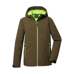 Killtec Softshelljacke »KOS 321 BYS SFTSHLL JCKT« Wind- und wasserabweisende Softshelljacke mit verstellbaren Details olivgrün 176 176 Jungen...