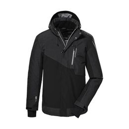 Killtec Skijacke »KSW 42 MN SKI JCKT« Atmungsaktive, wasserdichte Ski-Jacke mit asymmetrischem Design anthra S S Skijacke mit abzippbarer Kapuze...