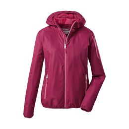 Killtec Outdoorjacke »Trin WMN JCKT A« Packbare, atmungsaktive, 100% wasserdichte Funktionsjacke dunkelrosé 44 44 Regenjacke mit Kapuze