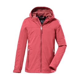Killtec Outdoorjacke »KOS 56 GRLS JCKT« Wasserdichte Jacke mit 10.000 mm Wassersäule und verschweißten Nähten koralle 140 140 Funktionsjacke mit...