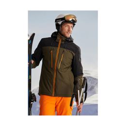 Killtec Skijacke »KSW 127 MN SKI JCKT« Trendige, wasserdichte Skijacke mit abnehmbarer Kapuze und Taschen moosgrün XXL XXL Skijacke mit abzippbarer...