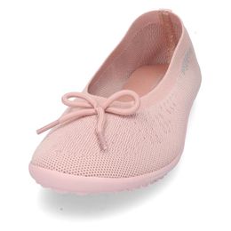 Dockers by Gerli Ballerina, Barfußschuh, Slipper, Sneaker mit flexibler Laufsohle rosa 39 39 Barfußschuh in Ballerina Form mit süßer Schleife