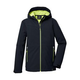 Killtec Softshelljacke »KOS 321 BYS SFTSHLL JCKT« Wind- und wasserabweisende Softshelljacke mit verstellbaren Details schwarz 152 152 Jungen...