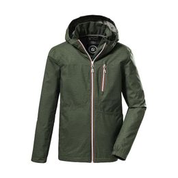 Killtec Outdoorjacke »KOS 76 BYS JCKT« Wasserdichte Outdoorjacke mit verstellbarer Kapuze und viel Stauraum olivgrün 164 164 Funktionsjacke mit...