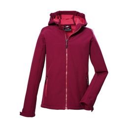 Killtec Softshelljacke »GRLS SFTSHLL JCKT« Wind- und wasserabweisende Softshelljacke mit verstellbaren Details dunkelrosé 116 116 Softshelljacke...