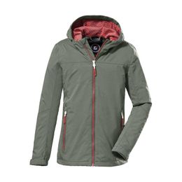 Killtec Outdoorjacke »KOS 56 GRLS JCKT« Wasserdichte Jacke mit 10.000 mm Wassersäule und verschweißten Nähten olivgrün 176 176 Funktionsjacke mit...