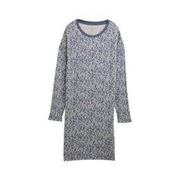 Tom Tailor Damen Gemustertes Nachthemd, blau, Gemustert, Gr. 36