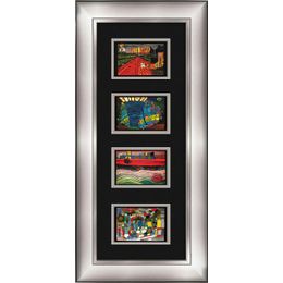 ars graphica Individual Art - Hundertwasser: Quadrichon Hoch I 43x88 cm