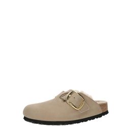 Birkenstock Pantolette 'Boston LEOI' Damen Größe 39 mokka