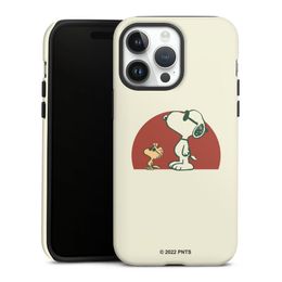 DeinDesign iPhone 14 Pro Max Handy Panzer Handyh&uuml;lle robuste Outdoor H&uuml;lle Schutzh&uuml;lle matt Snoopy Official Licensed Product Kindheit Tough Case