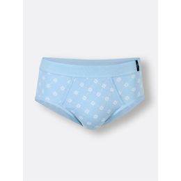 w&auml;schepur men Herren Slips, eisblau + eisblau-bedruckt, Gr&ouml;&szlig;e 6