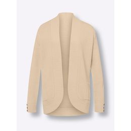 WITT Damen Strickjacke mit breiter Rippe, elfenbein, Gr&ouml;&szlig;e 48