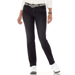 WITT Damen Thermojeans mit weich angerauter Innenseite, black denim, Gr&ouml;&szlig;e 36