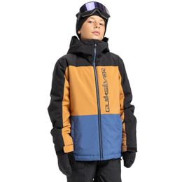 Snowboardjacke Quiksilver "Side Hit Block", Jungen, Gr. 8, navy, 100% Polyester, Jacken Snowboardjacke