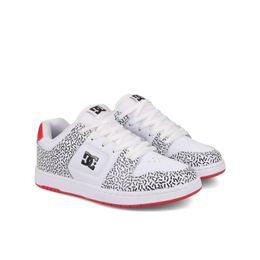 Sneaker DC Shoes "Manteca 4", Damen, Gr. 5(36), wei&szlig; (wei&szlig;, schwarz, hotpink), Obermaterial:53.02% Leder, 46.98% Synthetikmaterial;, Schuhe Sneaker