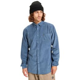 Langarmhemd Quiksilver "Smoke Trail Cord", Herren, Gr. S, US-Gr&ouml;&szlig;en, china blau, 100% Baumwolle, Hemden