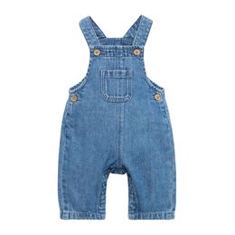 Mango Kids Latzjeans 'OCATA' M&auml;dchen Gr&ouml;&szlig;e 92 blue denim