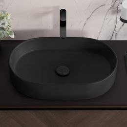 neoro n40 Aufsatzwaschtisch B: 60 H: 12 T: 38 cm, mit pflegeleichter Oberfl&auml;che, BN0928BM,