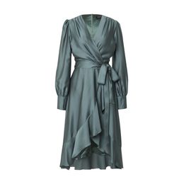 Swing Kleid Damen Gr&ouml;&szlig;e 46 smaragd Winterkleid