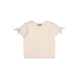United Colors Of Benetton T-Shirt M&auml;dchen Gr&ouml;&szlig;e 140 silber / offwhite