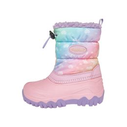 Playshoes Snowboots 'Regenbogen' M&auml;dchen Gr&ouml;&szlig;e 28/29 blau / gr&uuml;n / flieder / altrosa