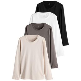 The Set Shirt Herren Gr&ouml;&szlig;e S beige / mokka / schwarz / wei&szlig;