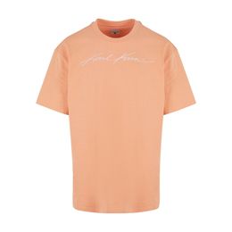 Karl Kani T-Shirt Herren Gr&ouml;&szlig;e M apricot / wei&szlig;