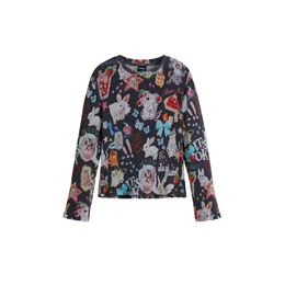 Desigual Shirt M&auml;dchen Gr&ouml;&szlig;e 134/140 mischfarben / schwarz