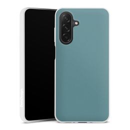 DeinDesign Galaxy A26 Handy Silikon Hülle Case weiß Handyhülle Art Unicoloured Blue Silikon Case