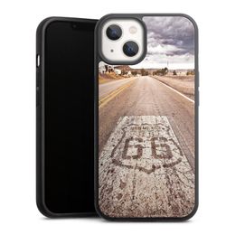 DeinDesign iPhone 13 Handy Gallery Case Handyhülle 9H Gehärtetes Glas Rückseite Hülle Street Usa Motorcycle Gallery Case