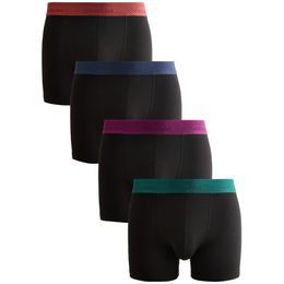 next Boxershorts Herren Gr&ouml;&szlig;e S dunkelblau / smaragd / rot / schwarz