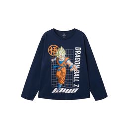 name it Shirt 'NKMALVI DRAGONB' Jungen Gr&ouml;&szlig;e 146/152 kitt / dunkelblau / orange / wei&szlig;
