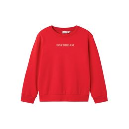 name it Sweatshirt 'NKFNoriana' M&auml;dchen Gr&ouml;&szlig;e 134/140 ecru / rot